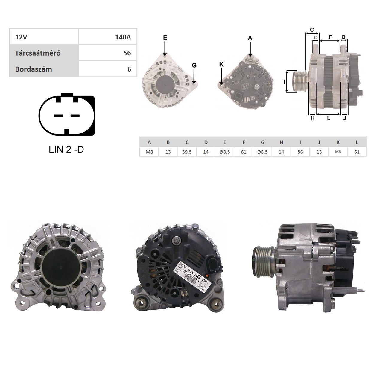 F000BL08F8 - Generátor - Termék